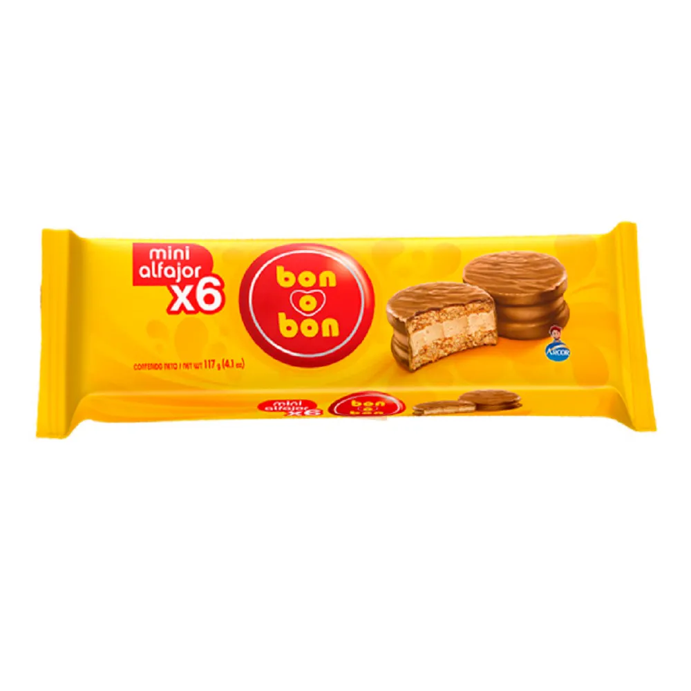 MINI ALFAJOR BON O BON NEGRO 117GR | Almacen ABASTO