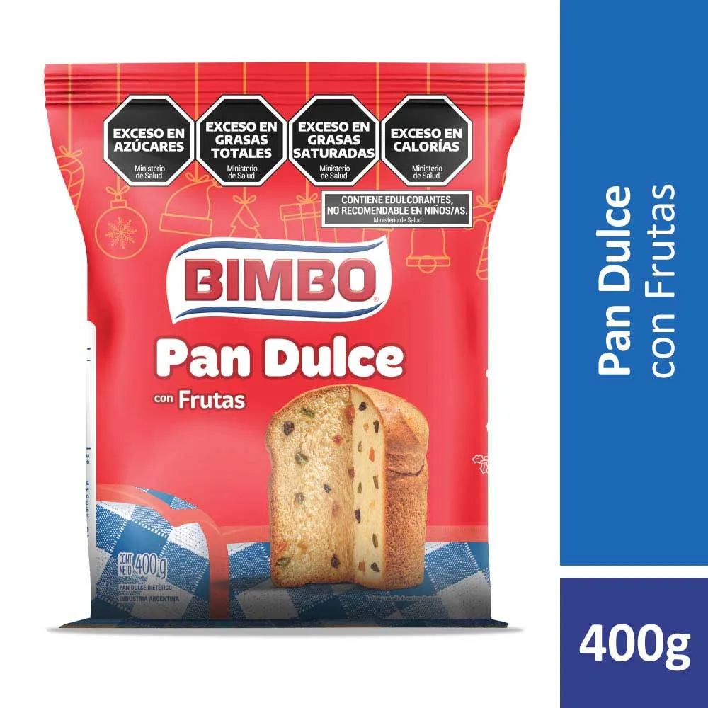 PAN DULCE BIMBO CON FRUTAS 400GR | Almacen ABASTO